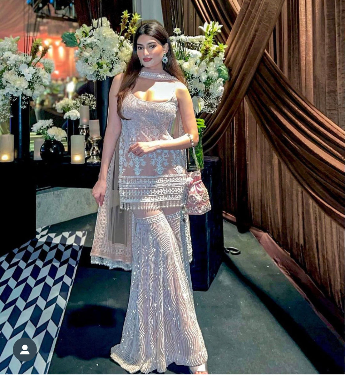 Medha in Pixie Dust Sharara Set – Diksha Tandon